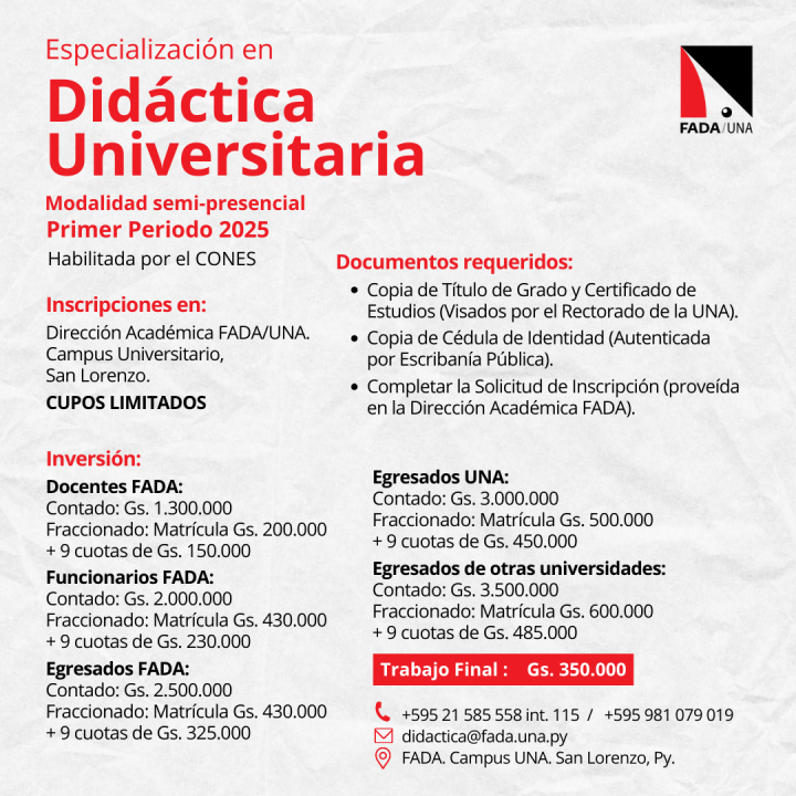 Postgrados – FADA\UNA